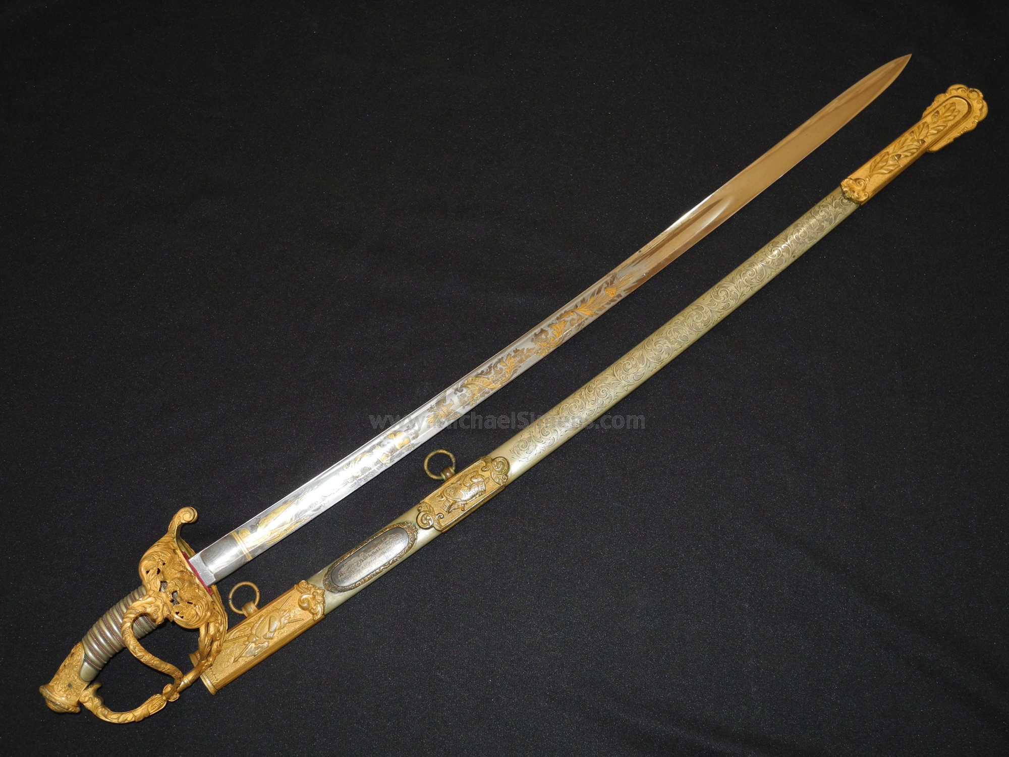 Civil war us navy presentation sword - soleaviation