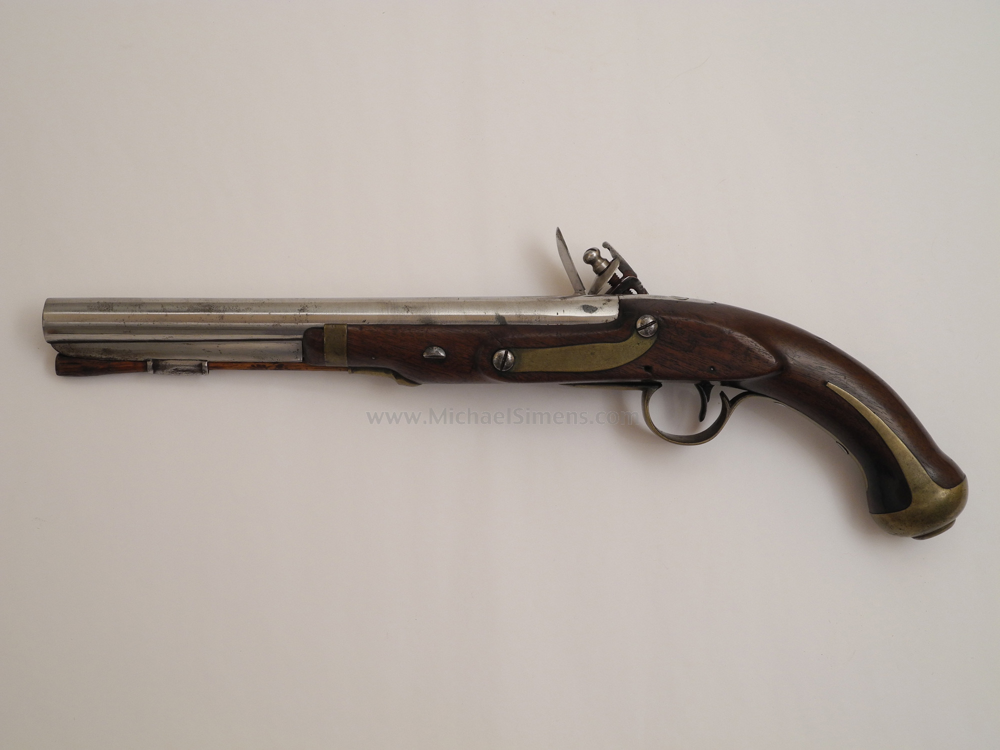 Model 1805 Harpers Ferry Flintlock Pistol.