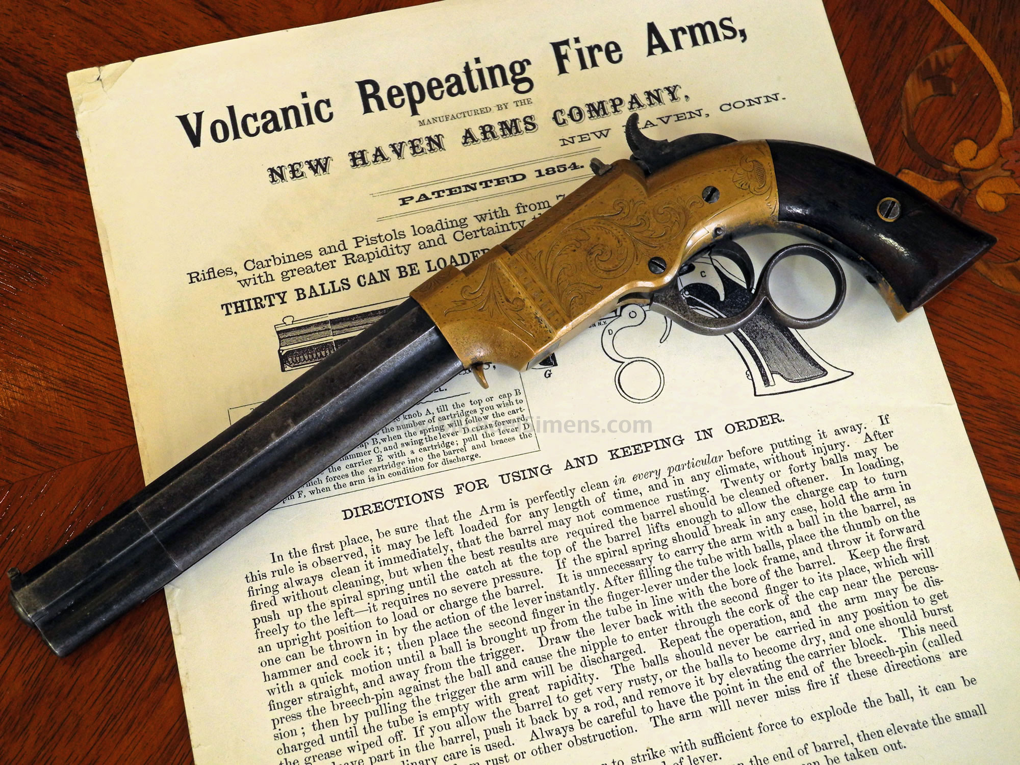 ANTIQUE VOLCANIC TARGET PISTOL FOR SALE - VOLCANIC FIREARMS