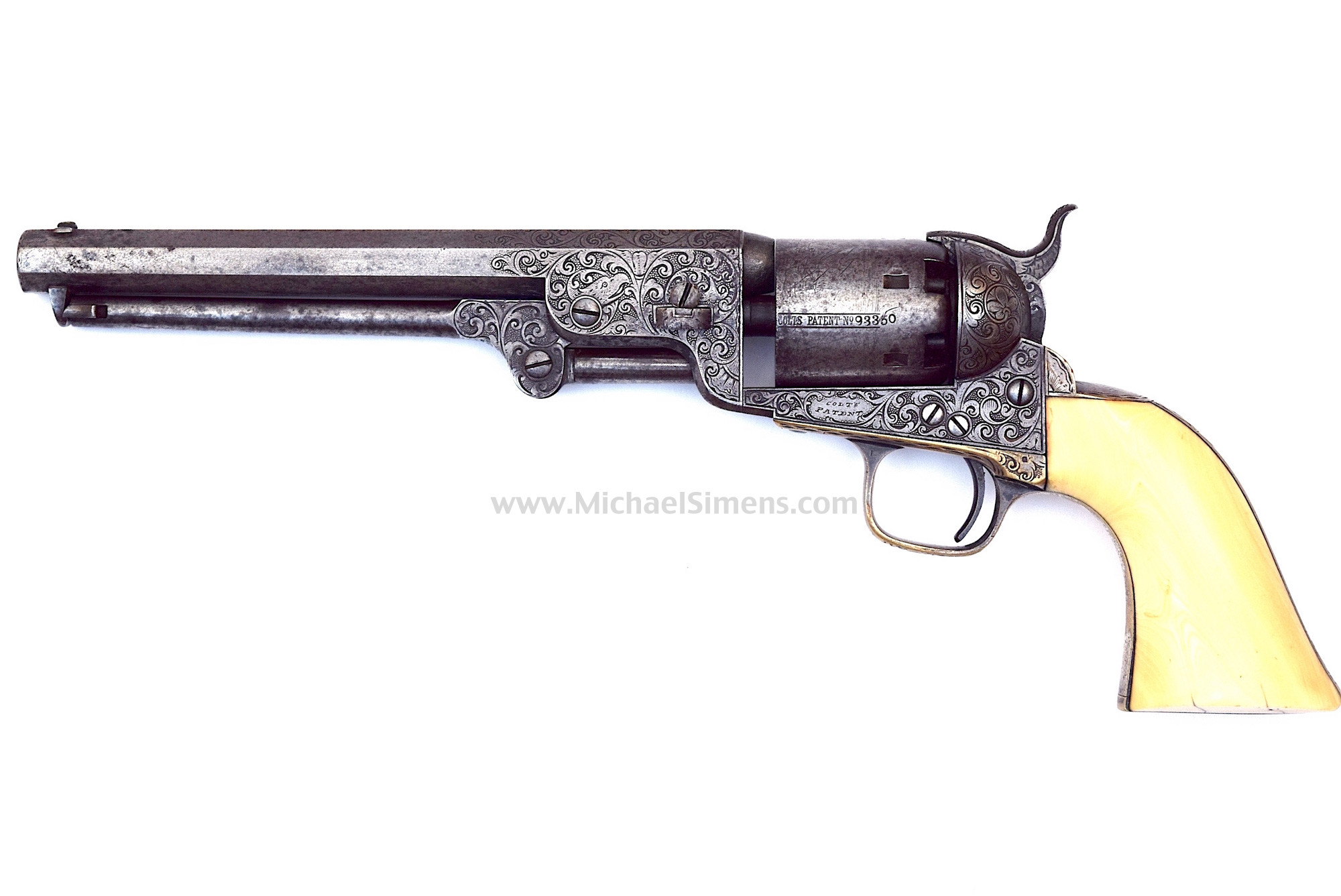 COLT ENGRAVED 1851 NAVY REVOLVER
