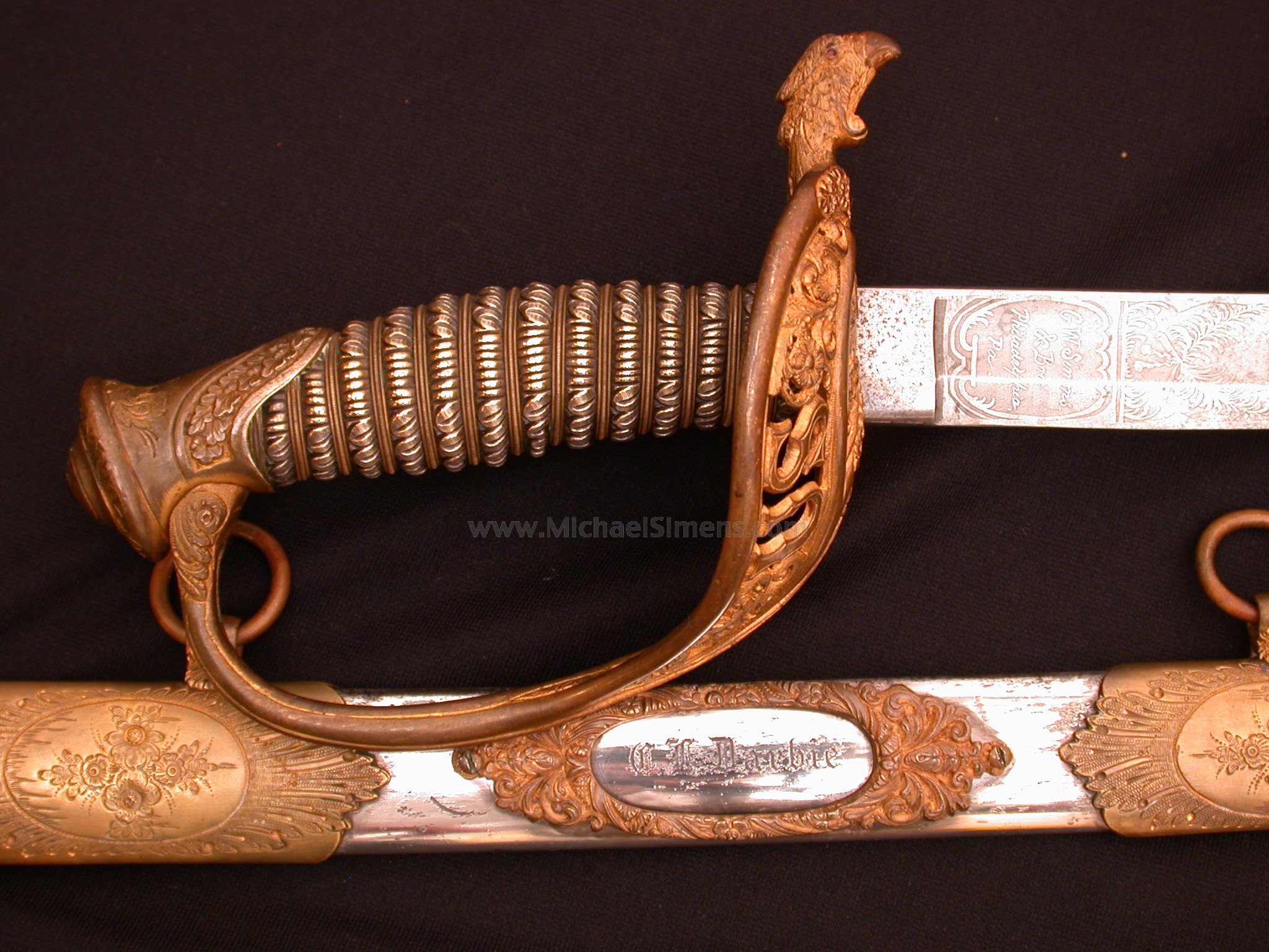 CONFEDERATE CIVIL WAR SWORD, THOMAS GRISWOLD & COMPANY