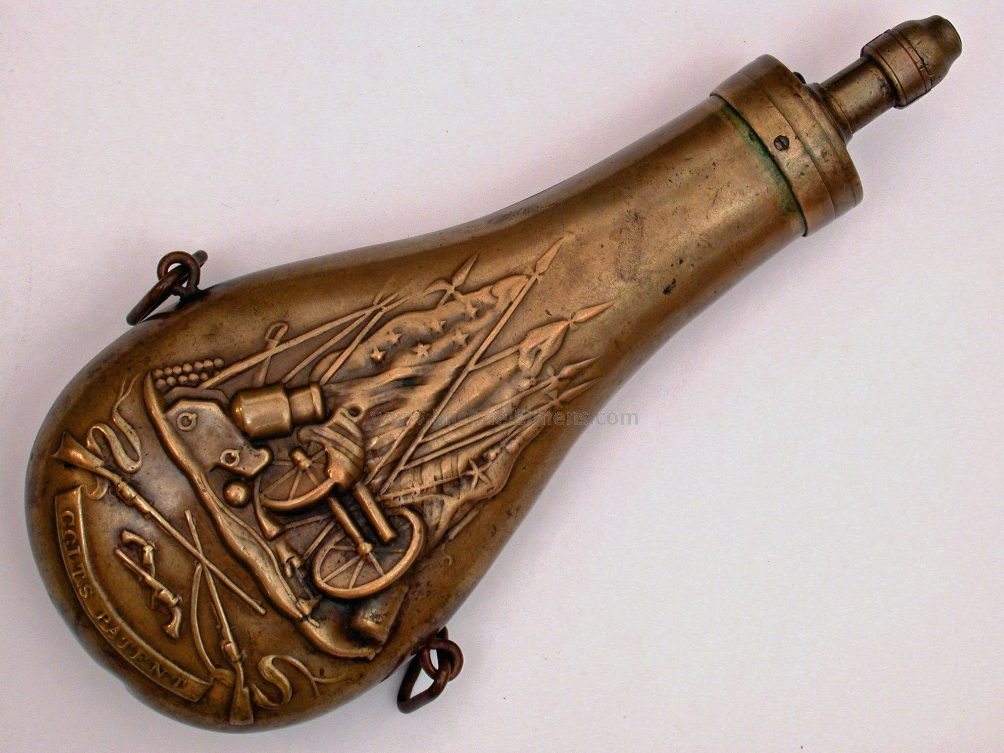 ORIGINAL ANTIQUE COLT WALKER FLASK