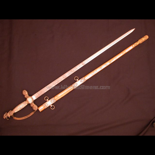 AMES MEXICAN WAR PRESENTATION OFFICERS SWORD.